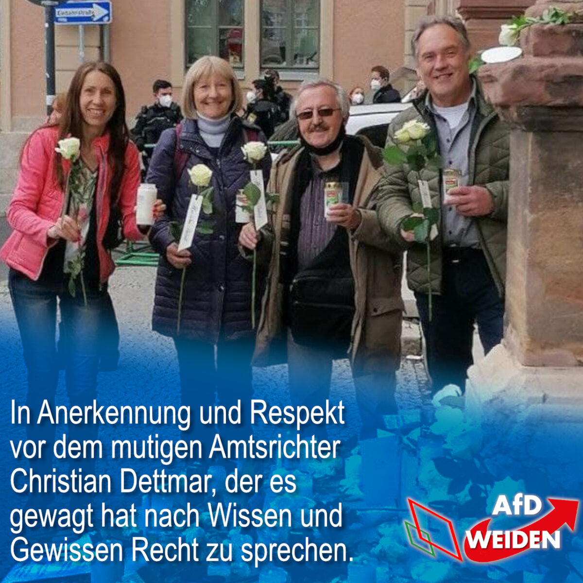 In Anerkennung und Respekt vor dem mutigen Amtsrichter Christian ...