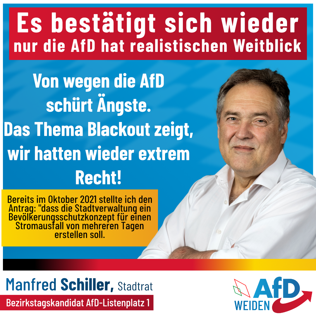 Es bestätigt sich wieder: Nur die AfD hat realistischen Weitblick - AfD ...
